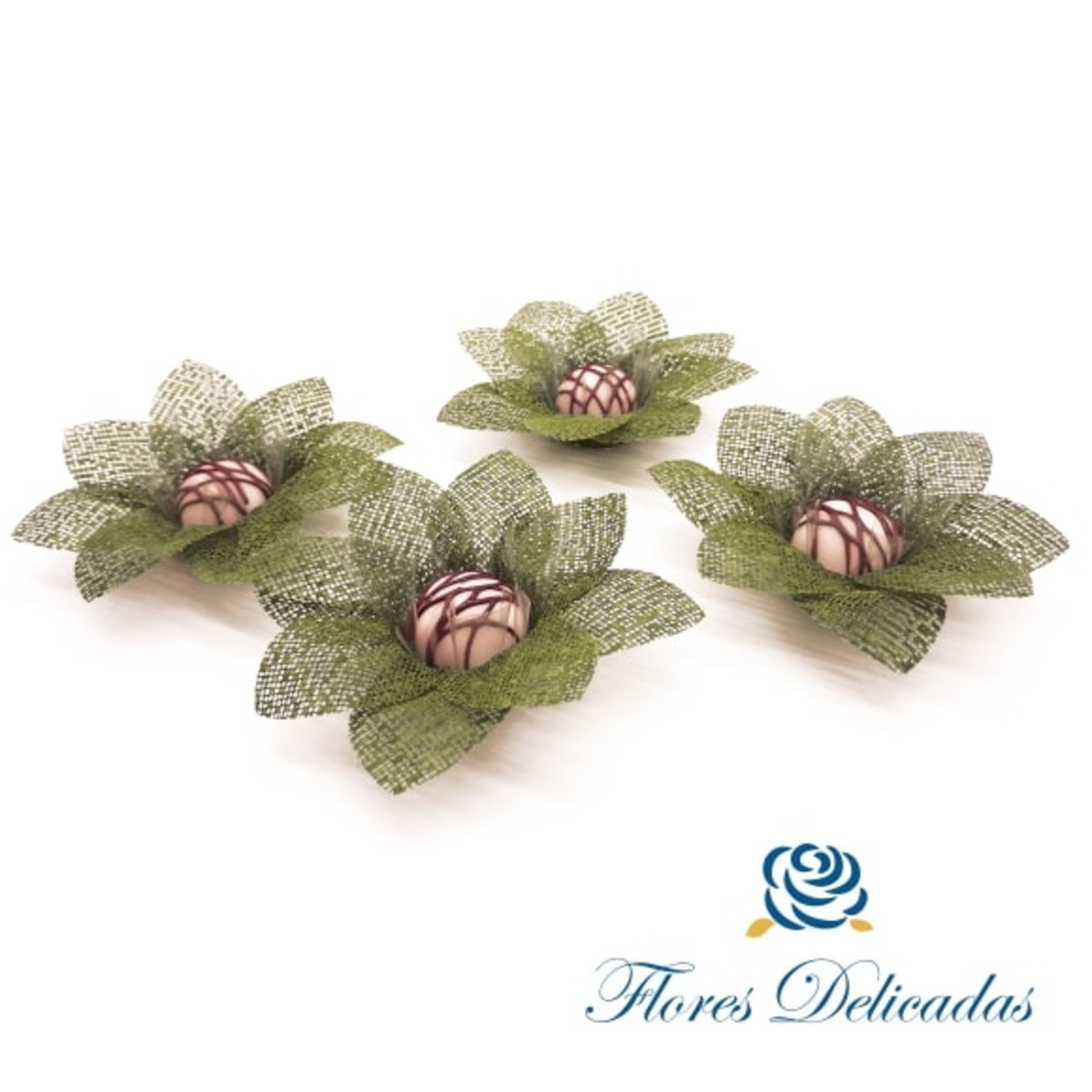 Forminha Para Doces Lírio Verde Pistache No Elo7 Flores Delicadas