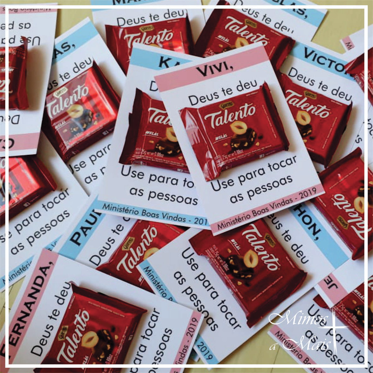 Cartão Com Chocolate Talento 50 Unidades No Elo7 Mimos Mimos 1361653