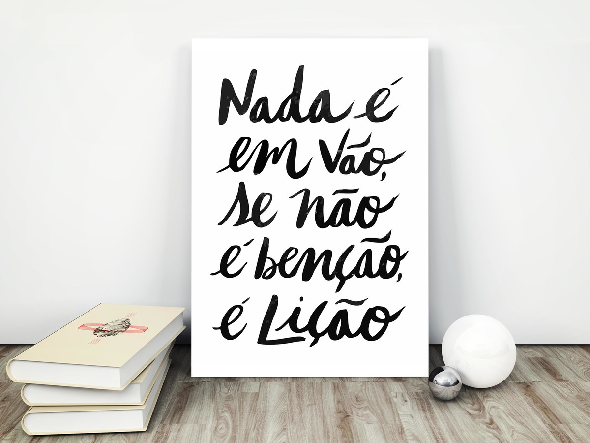 Placa decorativa Nada é em vão, se não é benção, é lição no Elo7 ... Placa decorativa Nada é em vão, se não é benção, é lição no Elo7 ...