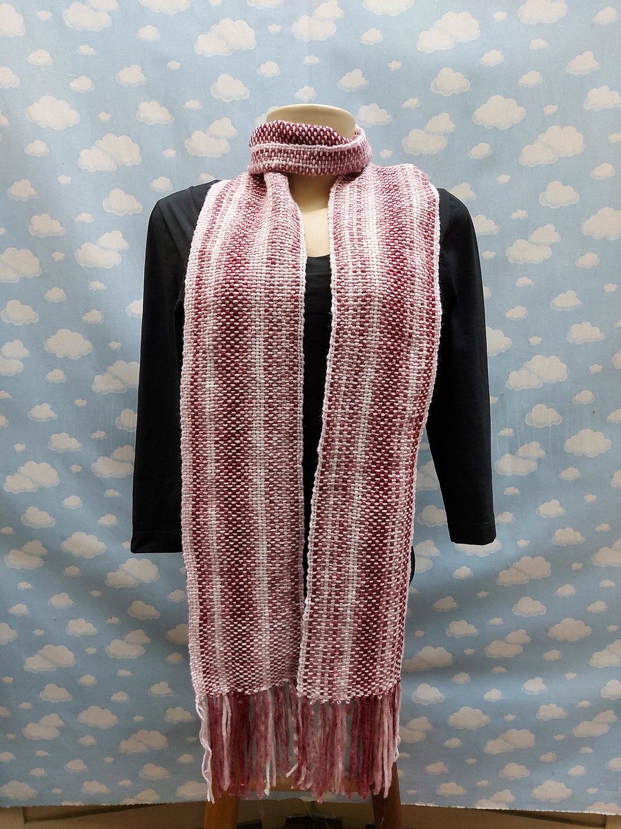 Cachecol Rosa | Loja Bazarte Fios | Elo7 Produtos Especiais