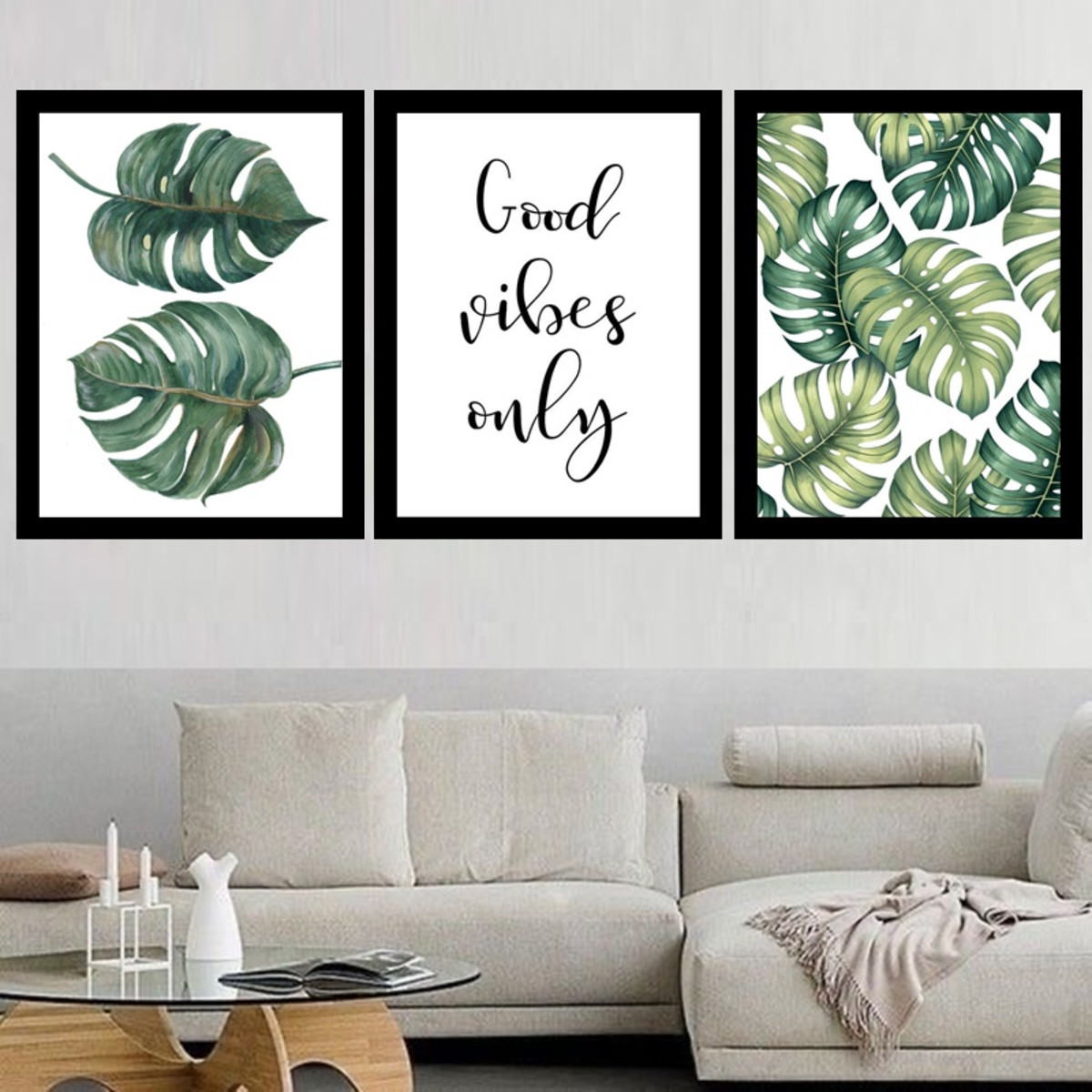 03 Quadros Decorativos Goodvibesonly 30x40 [cm] Elo7