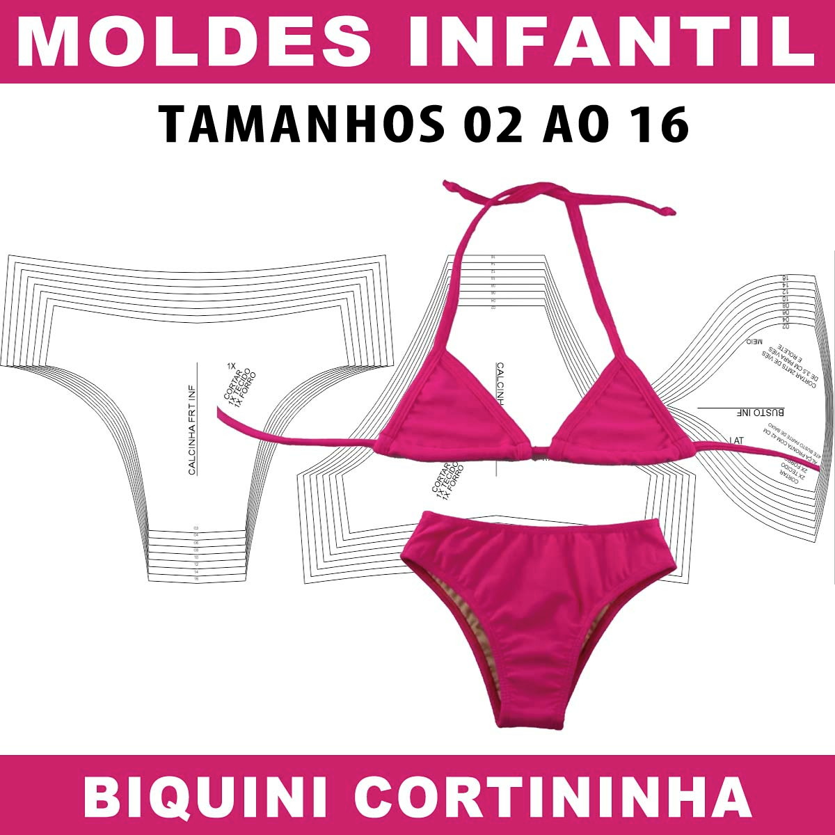 Moldes Infantil Biquini Modelagem Corel Pdf Bikini Crianças Moldes Infantil Biquini Modelagem Corel Pdf Bikini Crianças