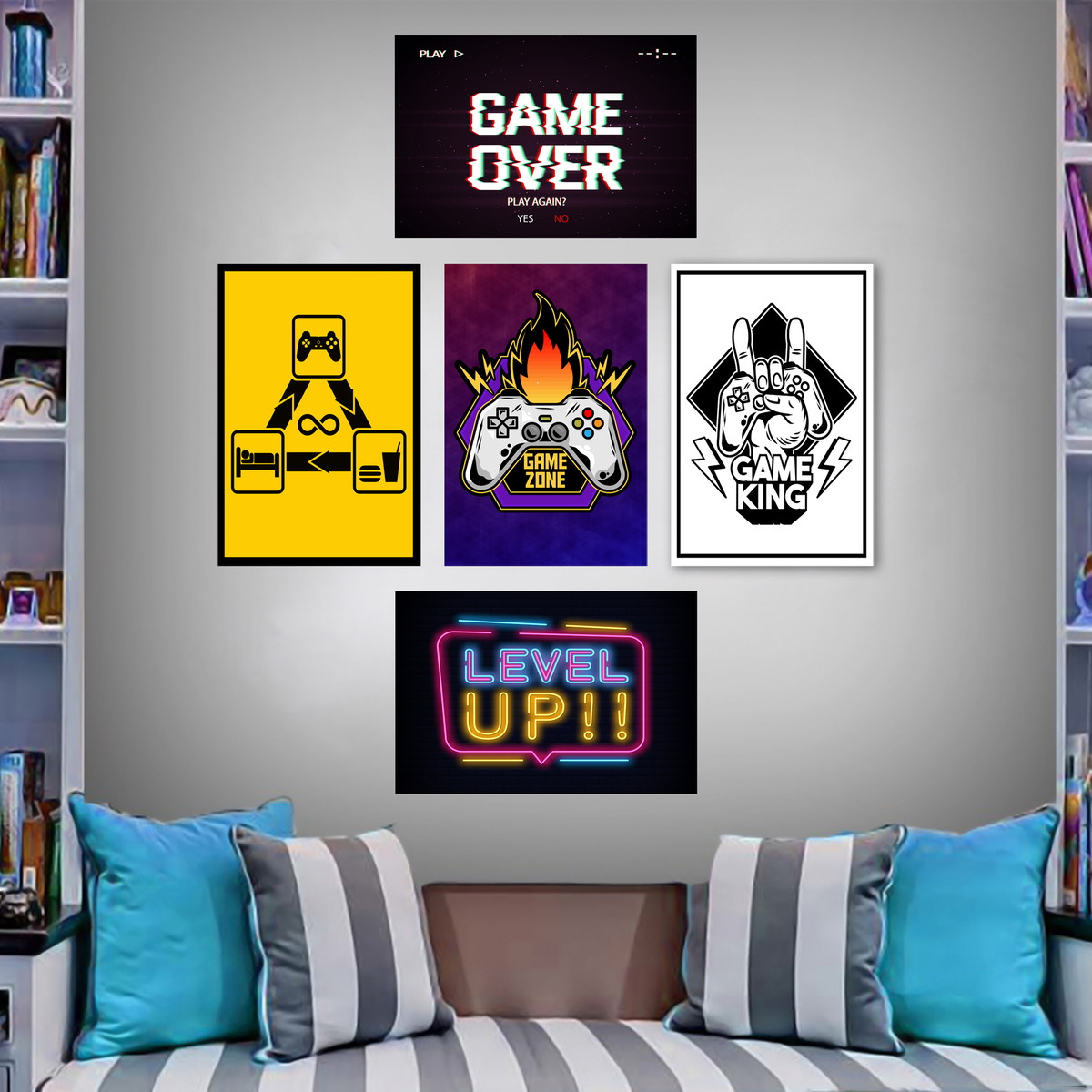 Kit 5 Placas Decorativas Quadros Nerd Gamer Geek Jogos Pc No Elo7