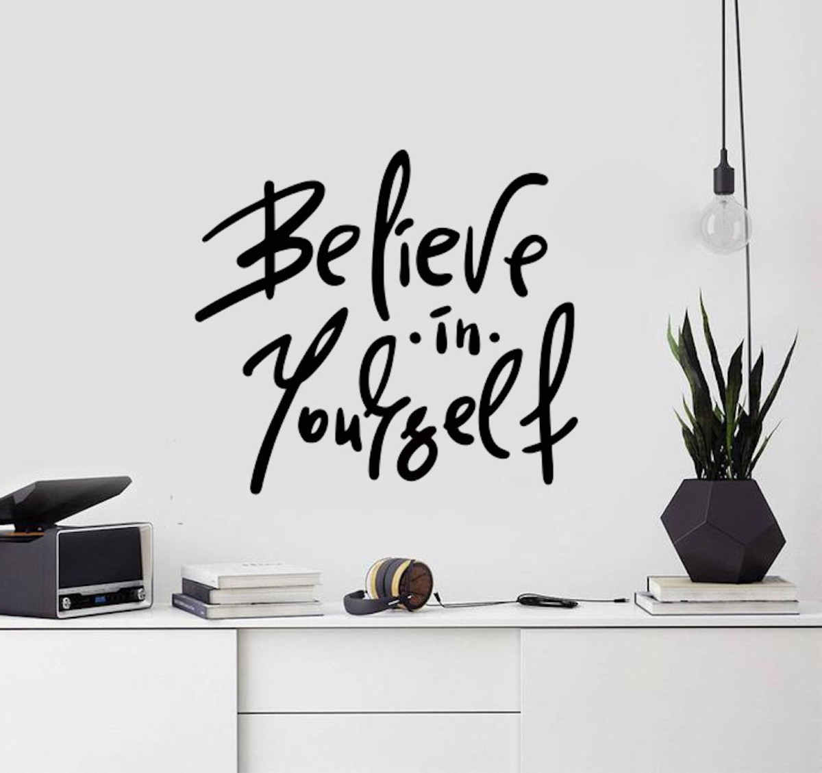 Adesivo De Parede Acredite Em Você Believe In Yourself Elo7