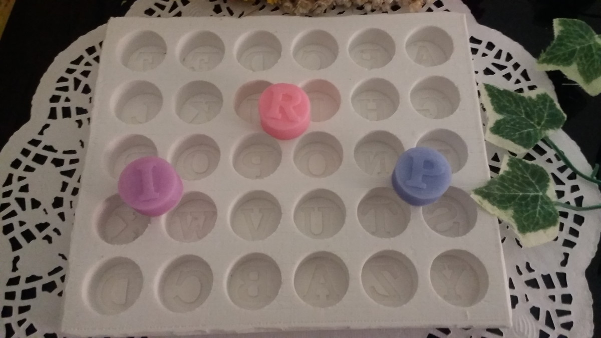 Molde De Silicone Alfabeto Letras Redondas Elo7