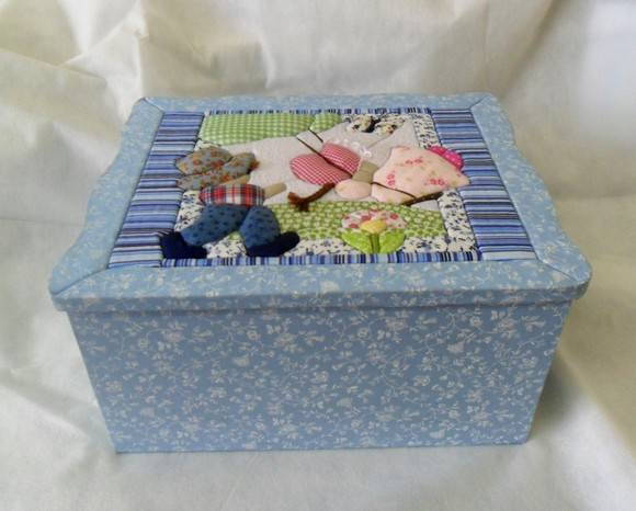 Caixa com Patchwork Embutido | Elo7 Produtos Especiais