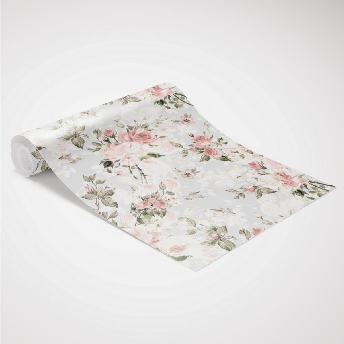 Papel De Parede Adesivo Floral Rosas Vintage Elo7