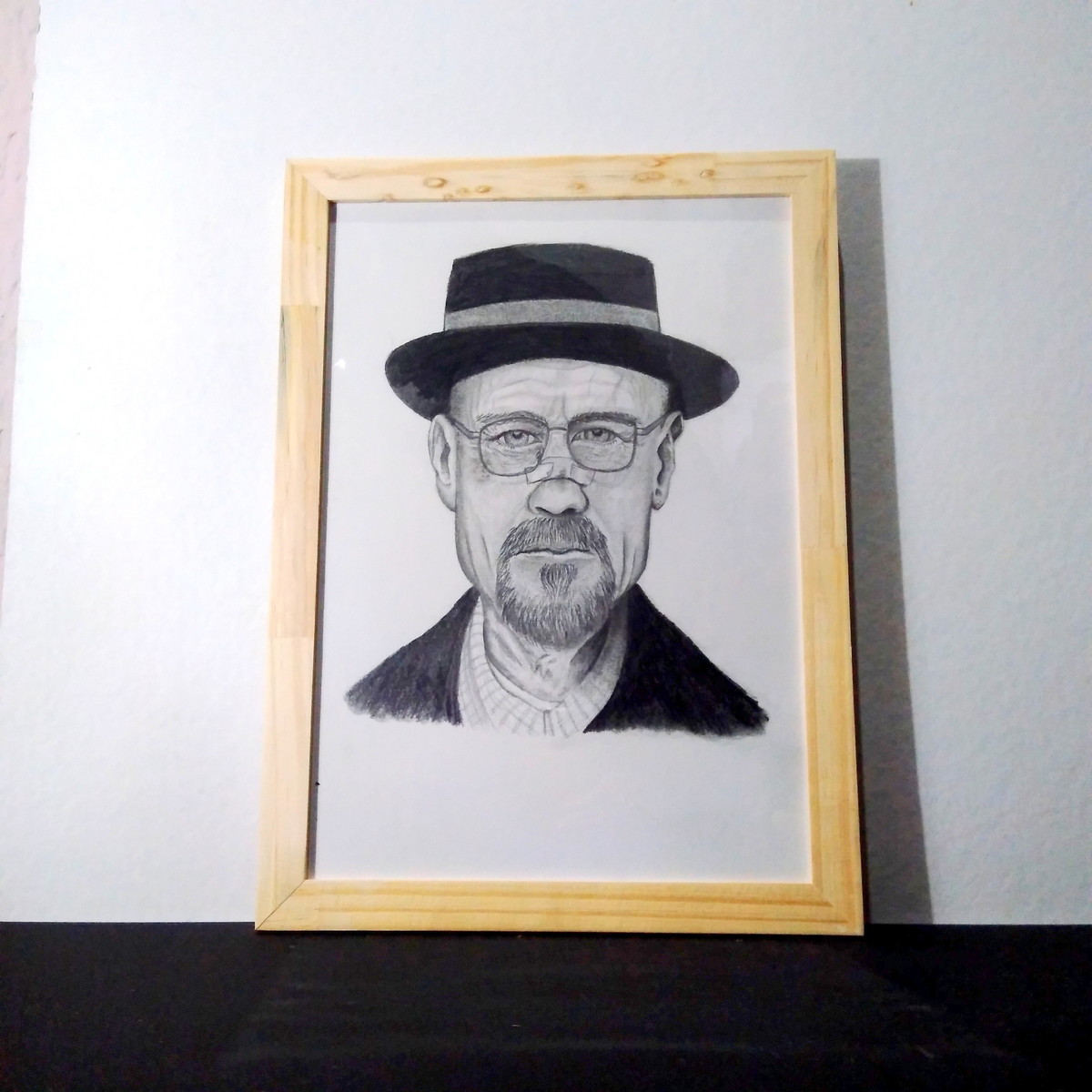 Quadro Walter White Breaking Bad Desenho Realista Elo7