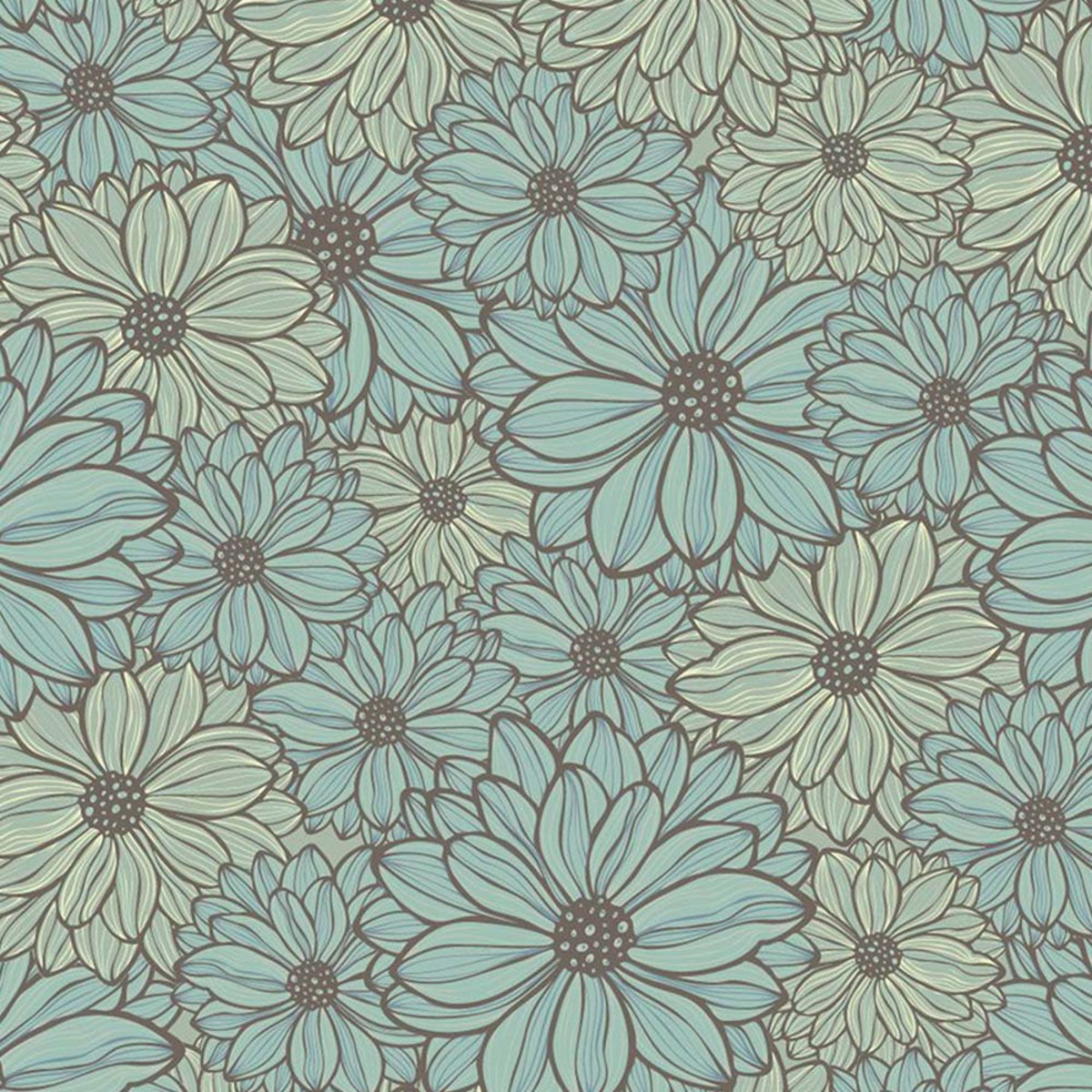 Papel De Parede Floral Auto Colante Vinílico 0030 Elo7