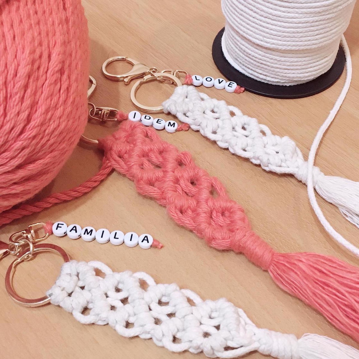 Chaveiro de Macramê | Loja Luiz Rocha | Elo7 Produtos Especiais