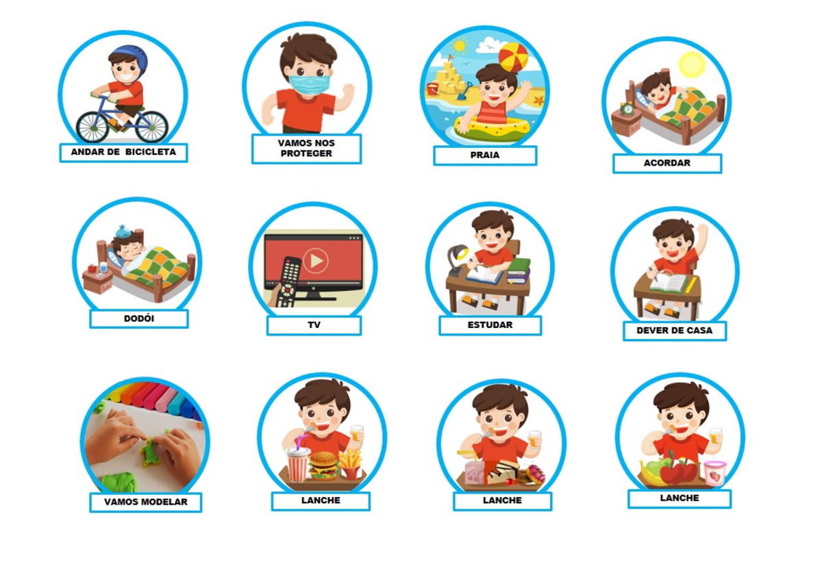 Rotina DiÁria Infantil Menino Elo7 Produtos Especiais