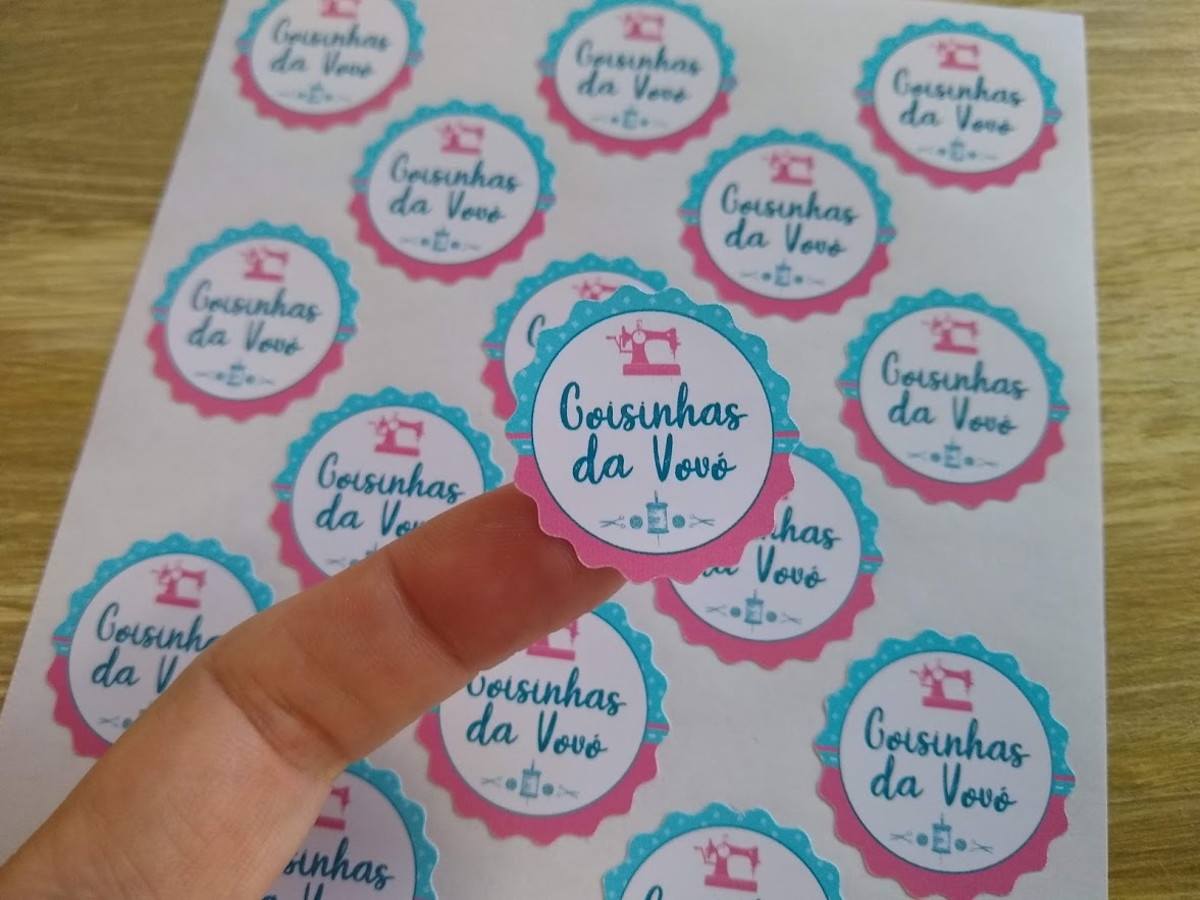 1000 Etiquetas Adesivas Personalizadas 3 0 Cm Elo7