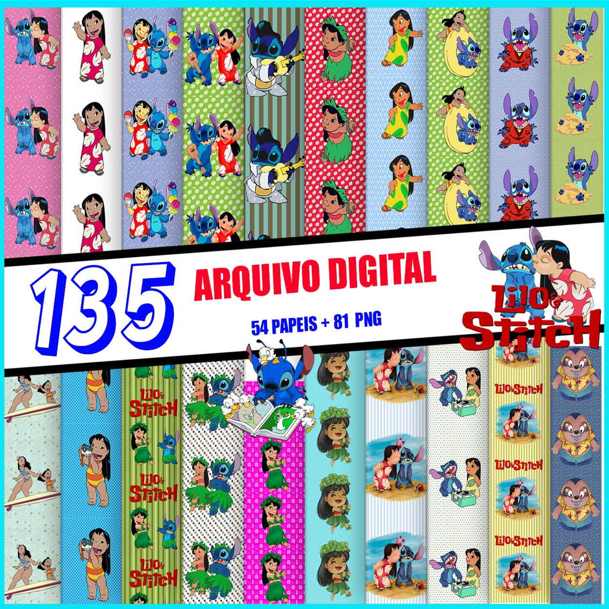 Kit Digital Lilo e Stitch Arquivos Digitais Lilo e Stitch | Elo7 Kit Digital Lilo e Stitch Arquivos Digitais Lilo e Stitch | Elo7