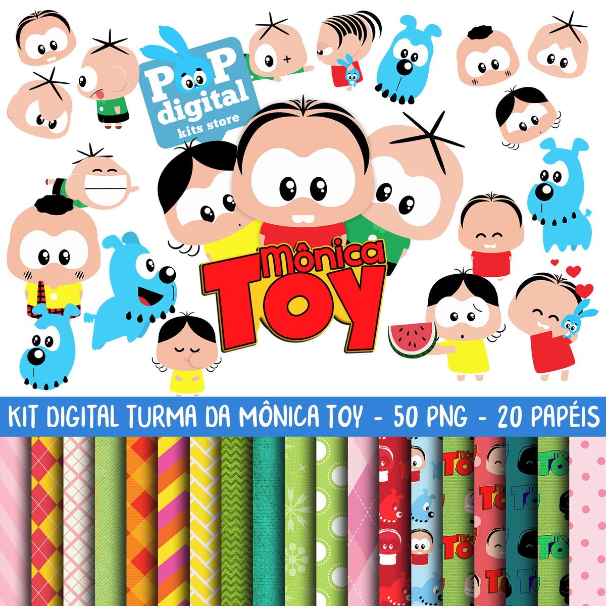 Kit Digital Turma Da Mônica Toy Elo7 Produtos Especiais