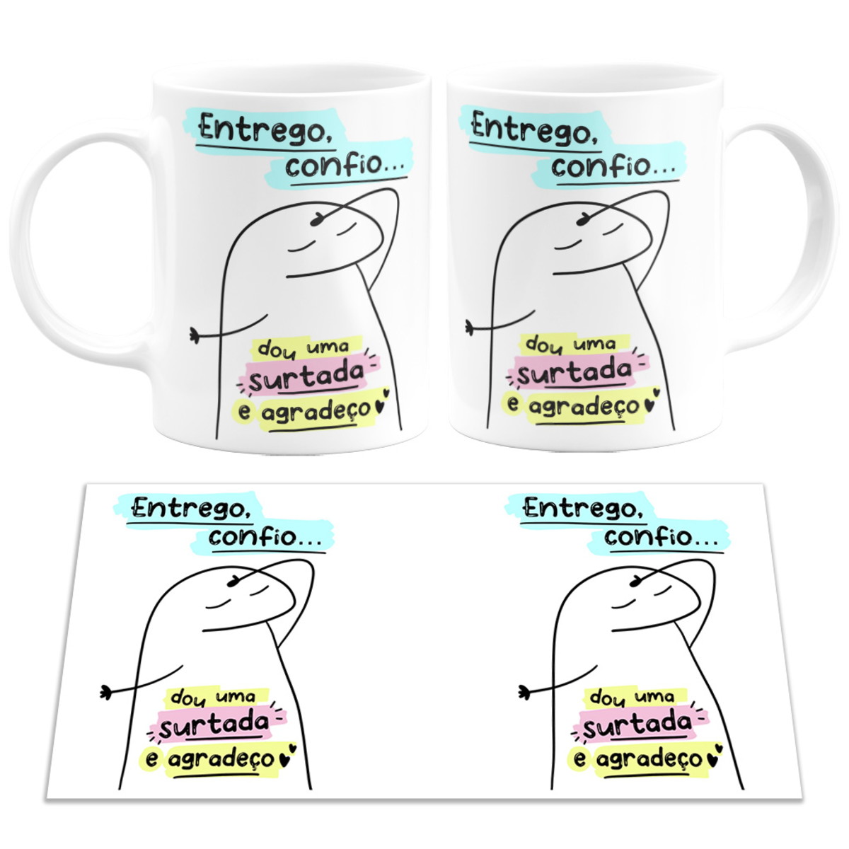 Caneca Divertida Meme Flork Entrego Confio Dou Uma Surtada | Elo7 Caneca Divertida Meme Flork Entrego Confio Dou Uma Surtada | Elo7