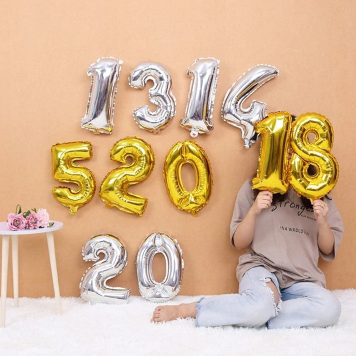 Balão metalizado Números Tamanho 40 cm prata ou dourado | Elo7 Balão metalizado Números Tamanho 40 cm prata ou dourado | Elo7