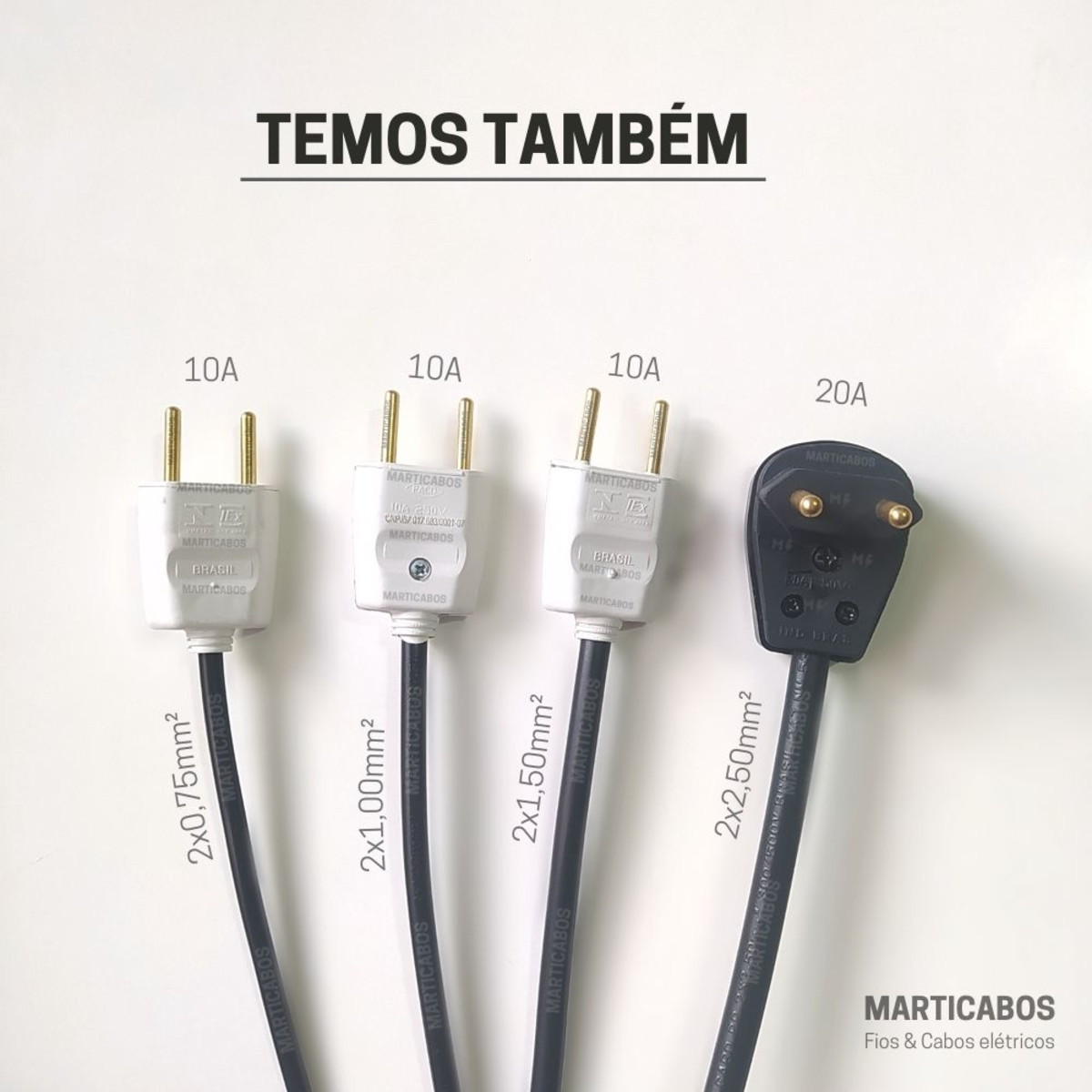 Extensão Elétrica Reforçada Cabo PP 2x1mm² 10Amp - 5 metros Extensão Elétrica Reforçada Cabo PP 2x1mm² 10Amp - 5 metros