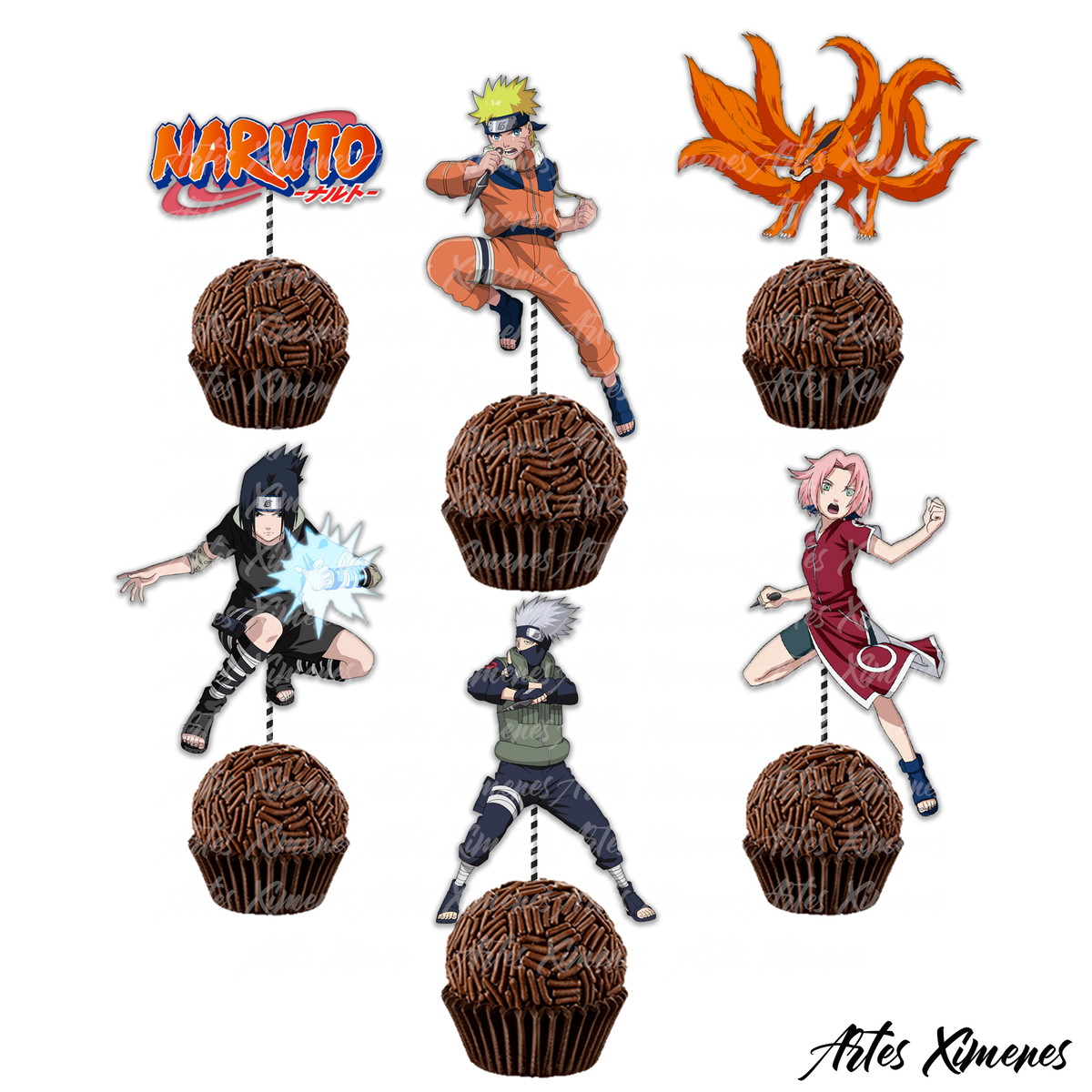 Topper Naruto | Loja Karts Store | Elo7 Produtos Especiais