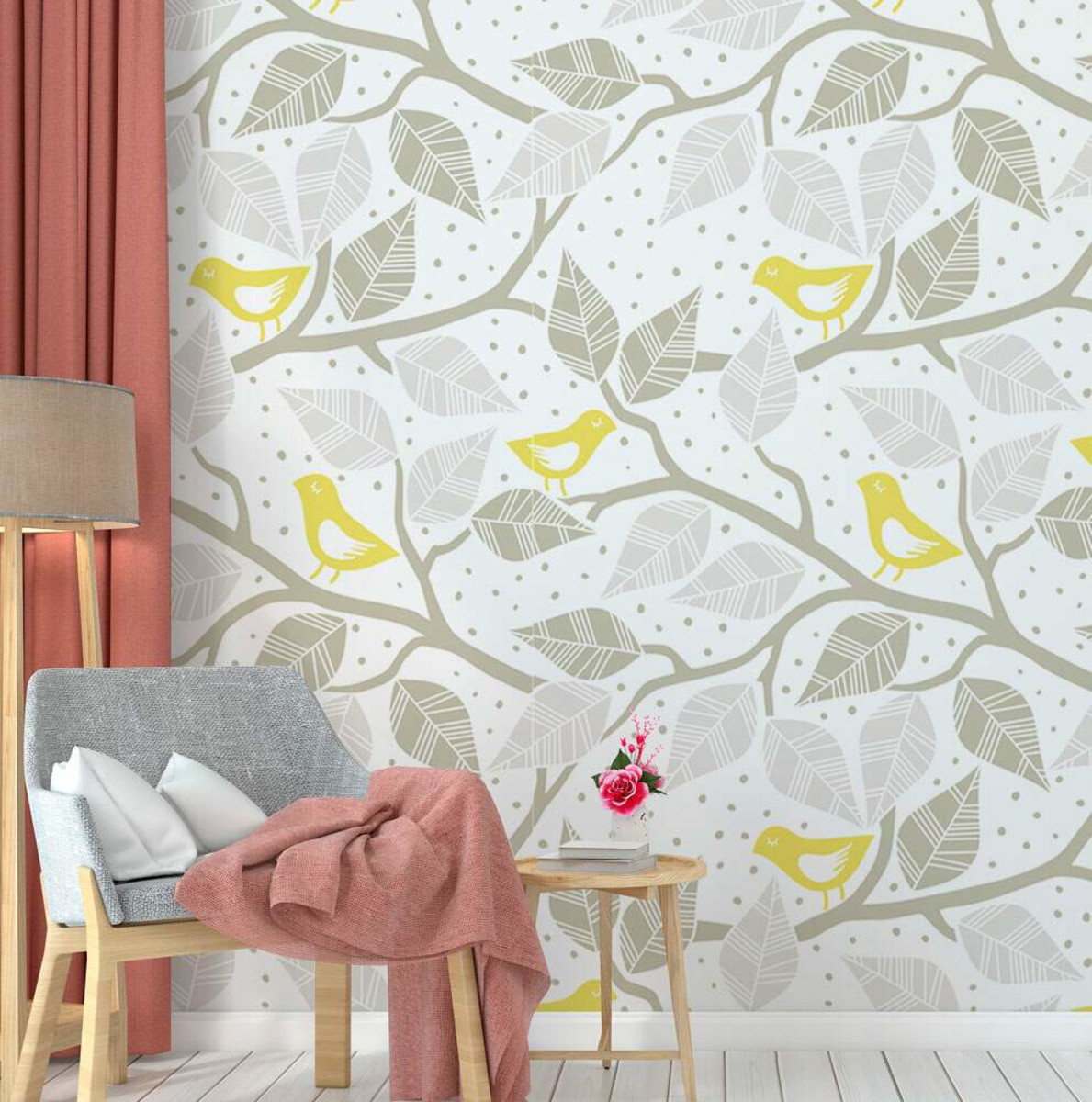 Papel De Parede Floral Mod 236 Ref 10660 Elo7