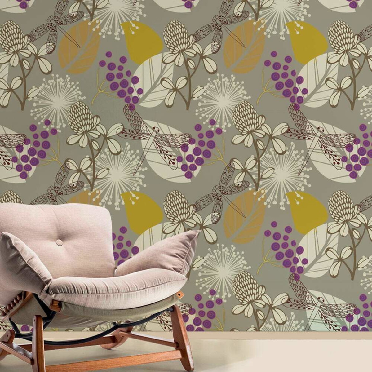 Papel De Parede Floral Mod 281 Ref 11601 Elo7