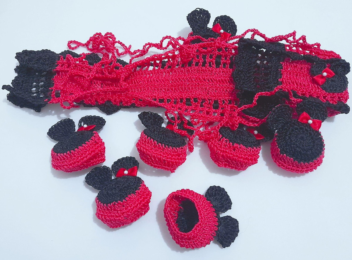 Kit 6 Capa de Botão de Fogão + Puxador em Crochê da Minnie | Elo7 Kit 6 Capa de Botão de Fogão + Puxador em Crochê da Minnie | Elo7