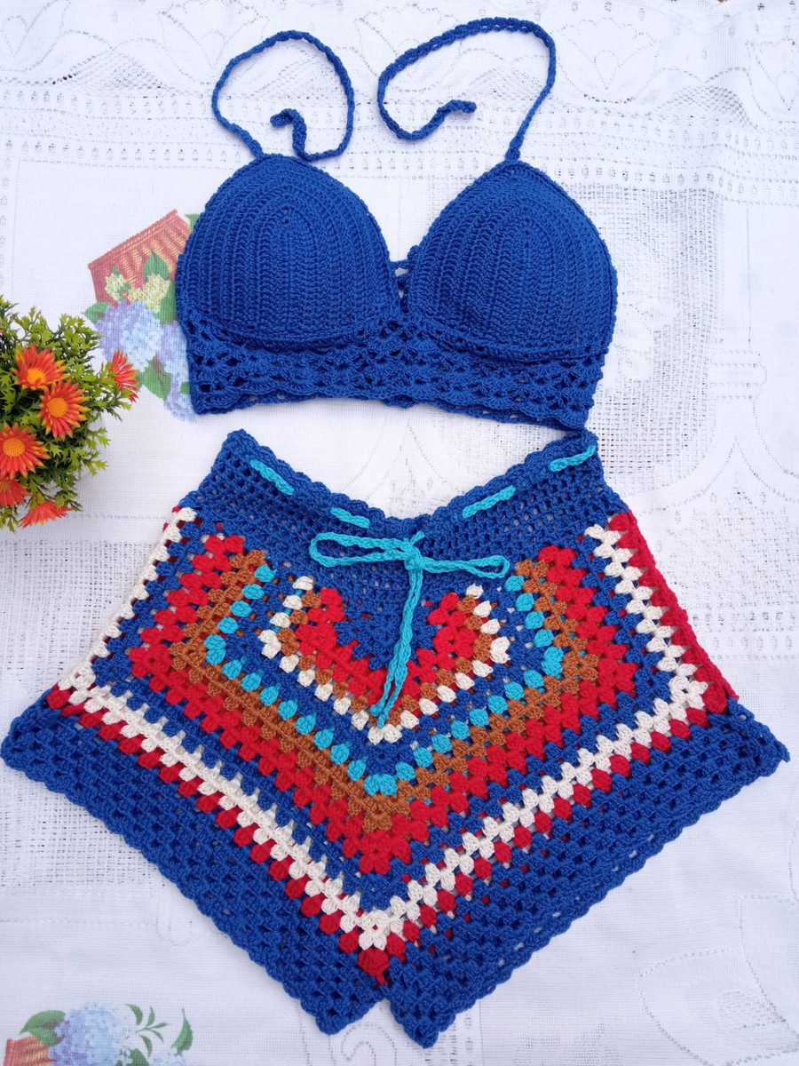 Conjunto Blogueirinha Em Crochê No Elo7 Ateliê Do Crochê By Cátia