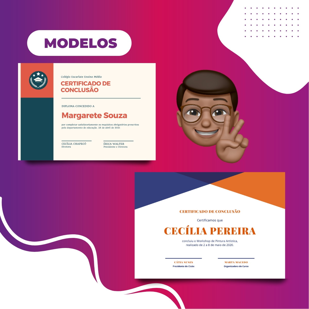 Criação De Arte Para Certificado Envio Em 24 Horas No Elo7 Tom Carlos