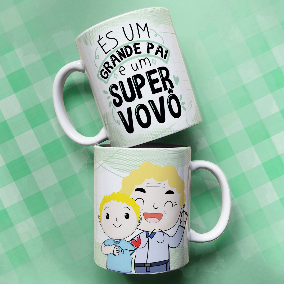 Caneca És Um Grande Pai E Um Super Avó Elo7 Produtos Especiais