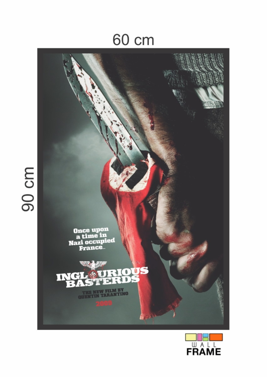 Quadro Pôster Filme Bastardos Inglórios M2 60x90 Elo7