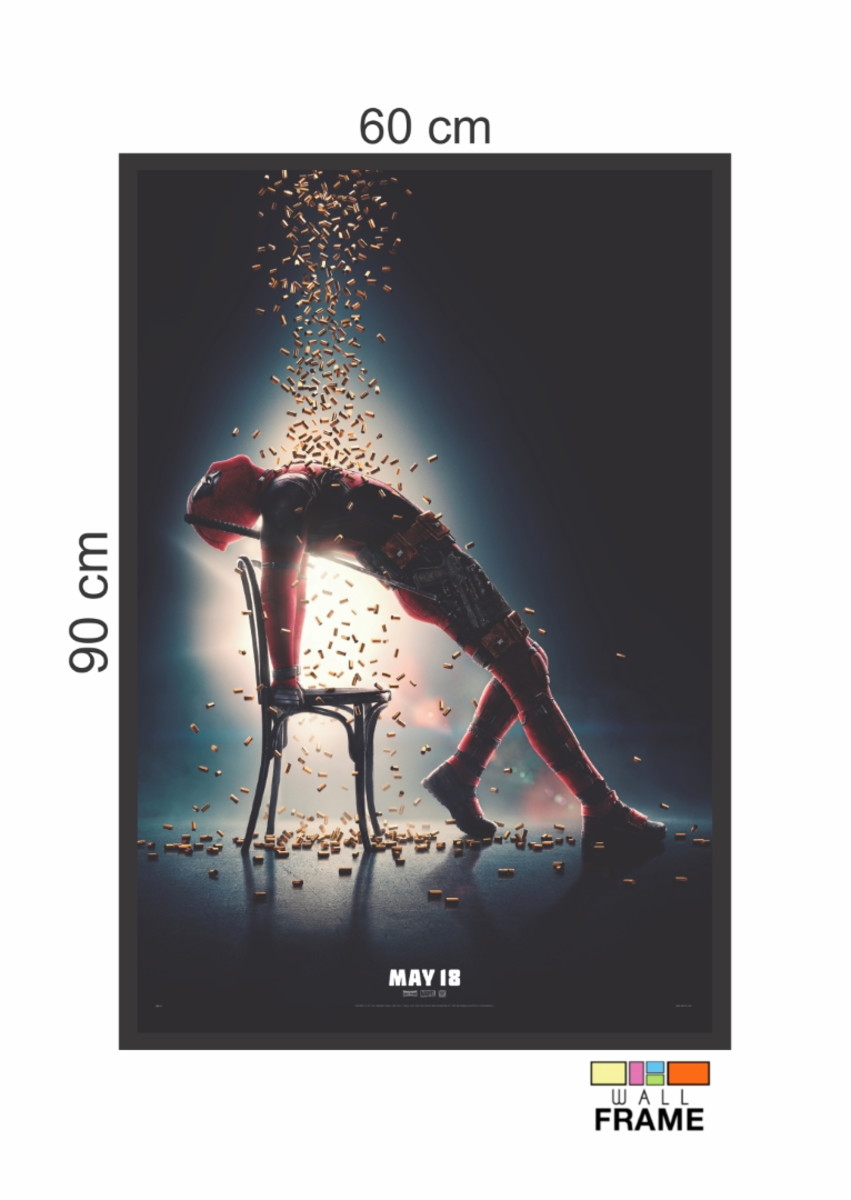 Quadro Pôster Filme Deadpool 2 M4 60x90 Elo7 Produtos Especiais