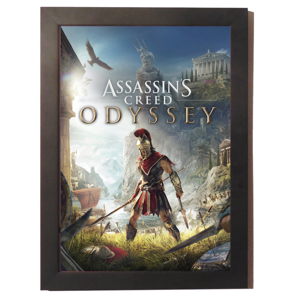 Quadro Poster C Moldura Assassins Creed Odyssey Xbox One Elo7