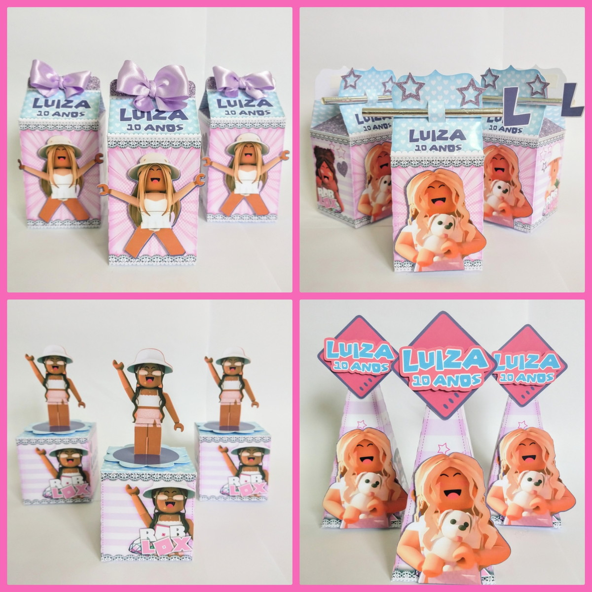 Kit Festa Roblox Menina 40 Itens Elo7 Produtos Especiais