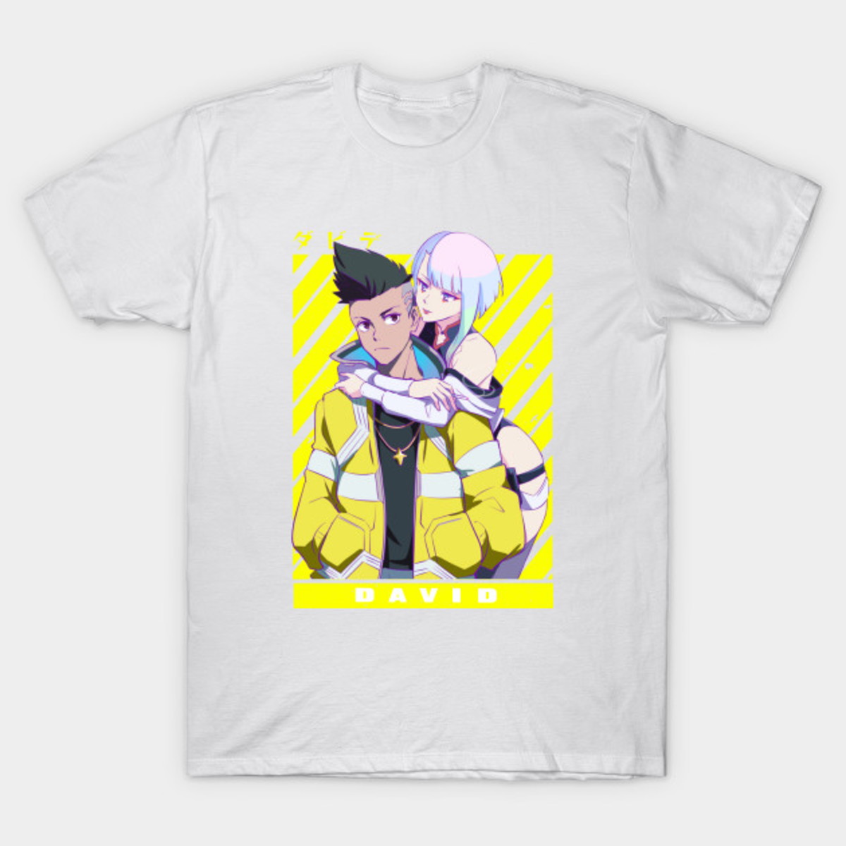 Camiseta David Martinez e Lucy - Cyberpunk Edgerunners | Elo7 Camiseta David Martinez e Lucy - Cyberpunk Edgerunners | Elo7