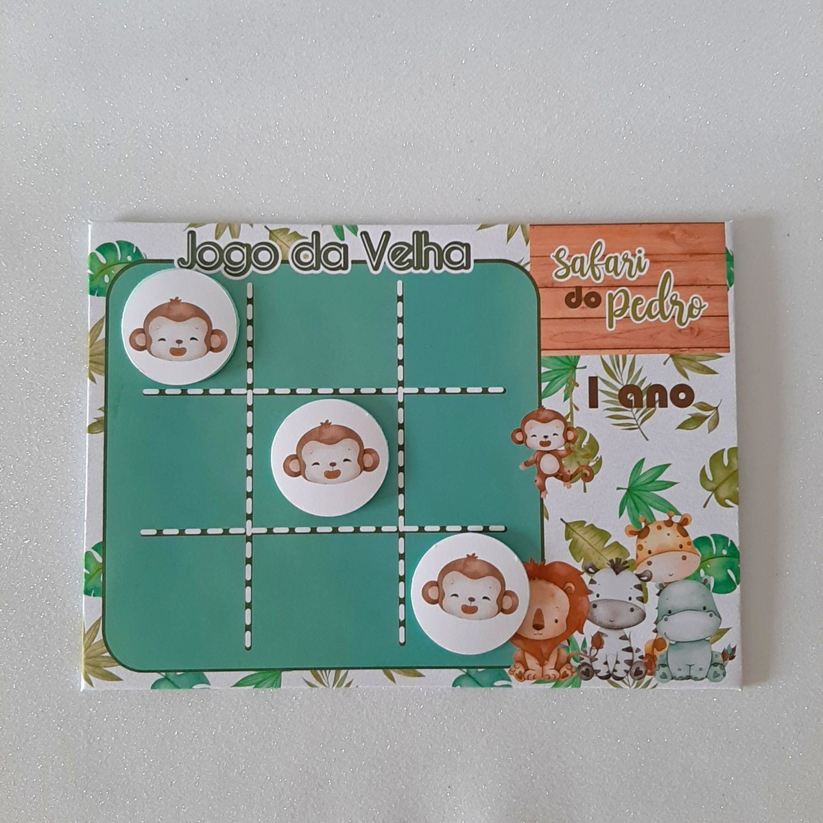 Jogo Da Velha Safari Aquarela Elo7 Produtos Especiais