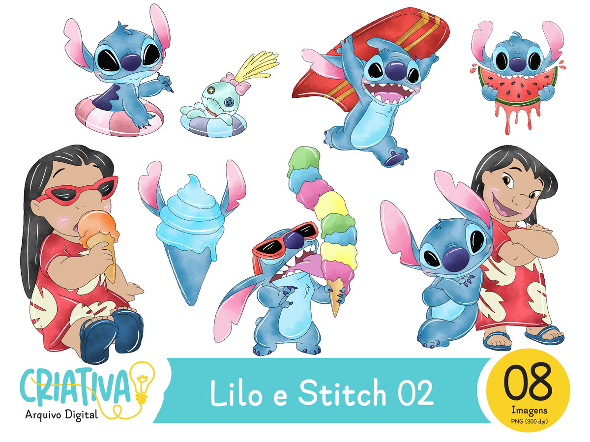 Kit Digital - Lilo Stitch 02 | Elo7 Produtos Especiais Kit Digital - Lilo Stitch 02 | Elo7 Produtos Especiais