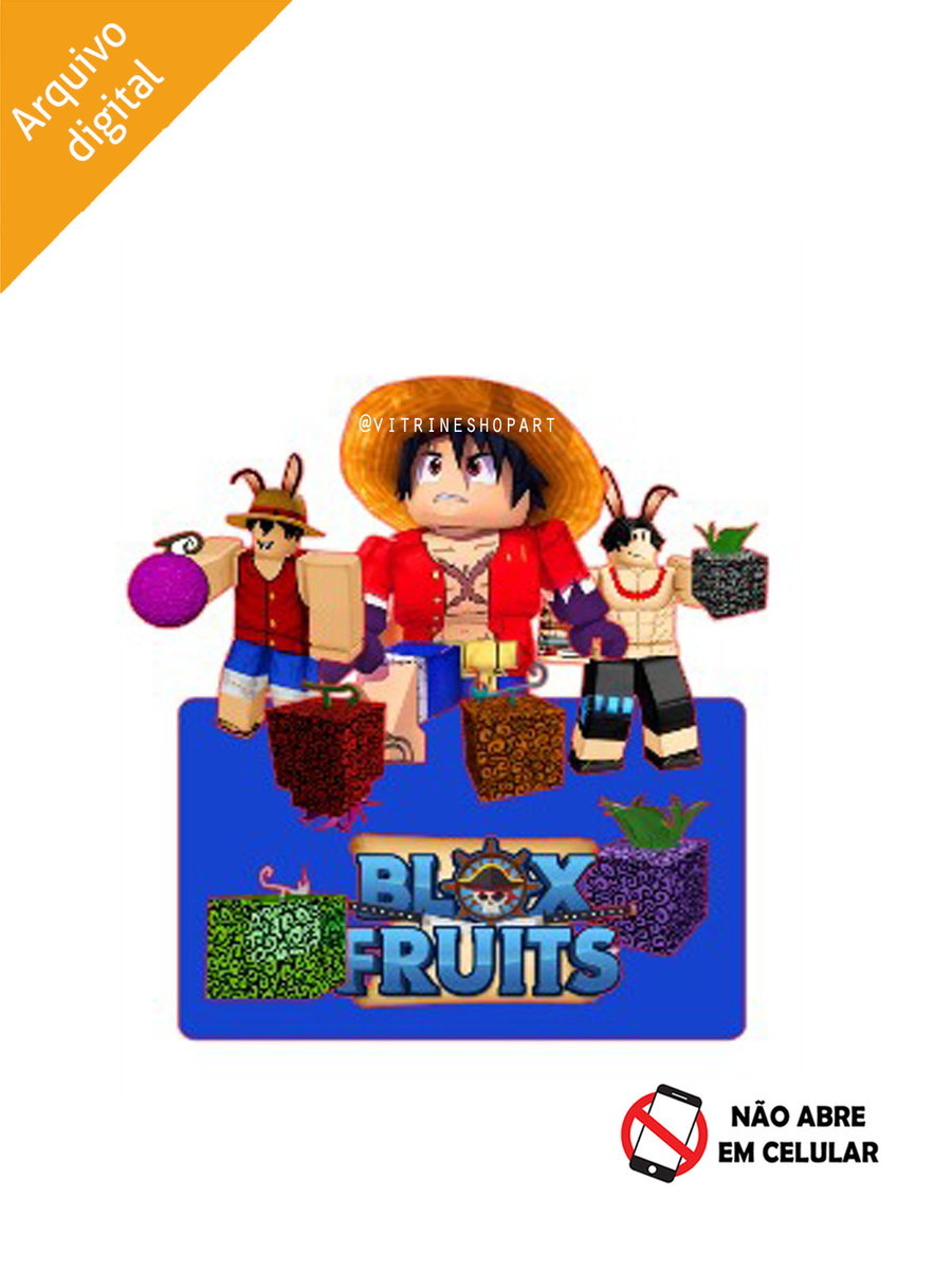Arquivo De Corte Topo De Bolo Game Blox Fruits Blox Piece Elo7