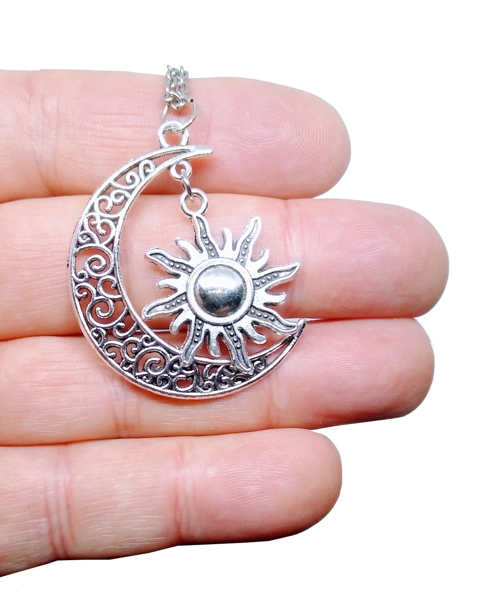 Colar Lua e Sol | Loja Artes Shop | Elo7 Produtos Especiais