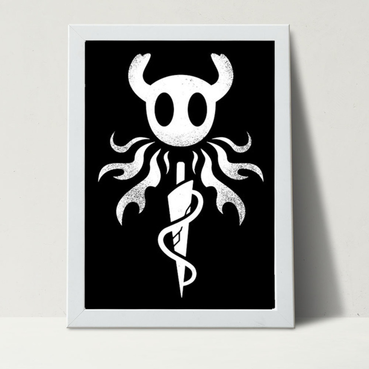 Quadro Gamer Hollow Knight Tamanho 45xx33 Com Moldura Elo7