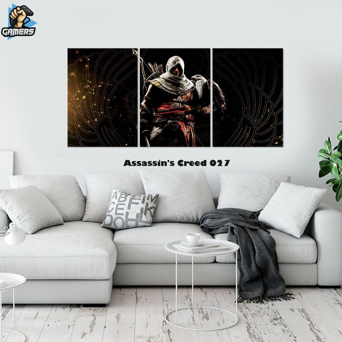 Quadro Decorativo Game Assassins Creed Kit 3 Telas Mod 01 Elo7
