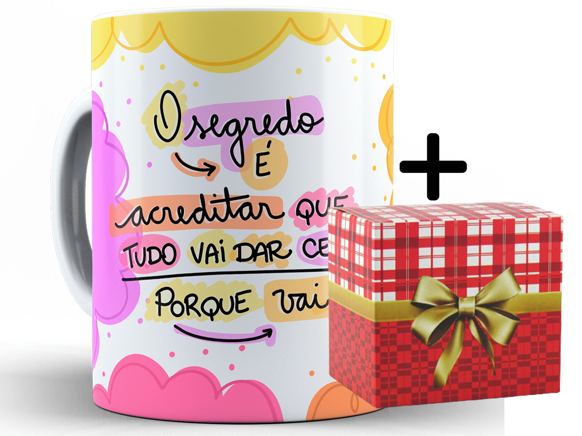 Caneca Personalizada Porcelana Tudo Vai Dar Certo Presente | Elo7 Caneca Personalizada Porcelana Tudo Vai Dar Certo Presente | Elo7