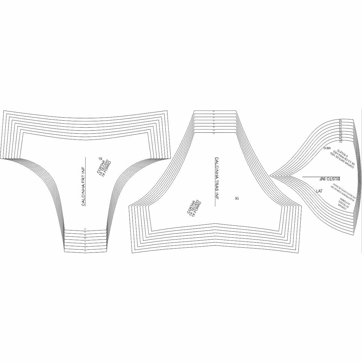 Modelagem Biquini Infantil Cortininha Corel Moldes Bikini | Elo7 Modelagem Biquini Infantil Cortininha Corel Moldes Bikini | Elo7