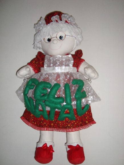 Boneca De Pano MamÃe Noel Elo7 Produtos Especiais